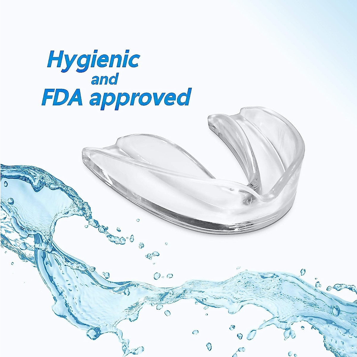 LORIOUS Mouthguard - One Size Fits All Premium Set of 6 BPA Free Moldable, Customizable and Trimmable Medical Grade Mouth Guard for Grinding Teeth Clenching Bruxism, Sport Athletic, Whitening Tray