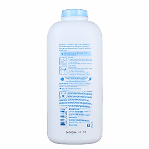 Johnson's Pure Cornstarch Baby Powder with Aloe Vera & Vitamin E, 22 oz - Packaging May Vary