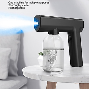 Yosoo Fogger Machine, 300ml Wireless Handheld Fogger, Blue Light Foggers for Touchless Sanitization