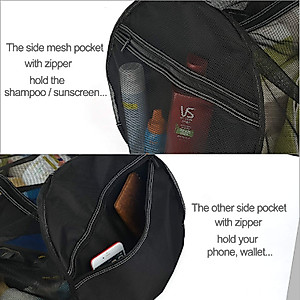 Bulex XXL Mesh Duffle Bag for Scuba Dive or Snorkel Gear, Extra Large Snorkeling Equipment Carry Bag, Ideal for Beach Pool Swimming Free Diving Kayak Spearfishing