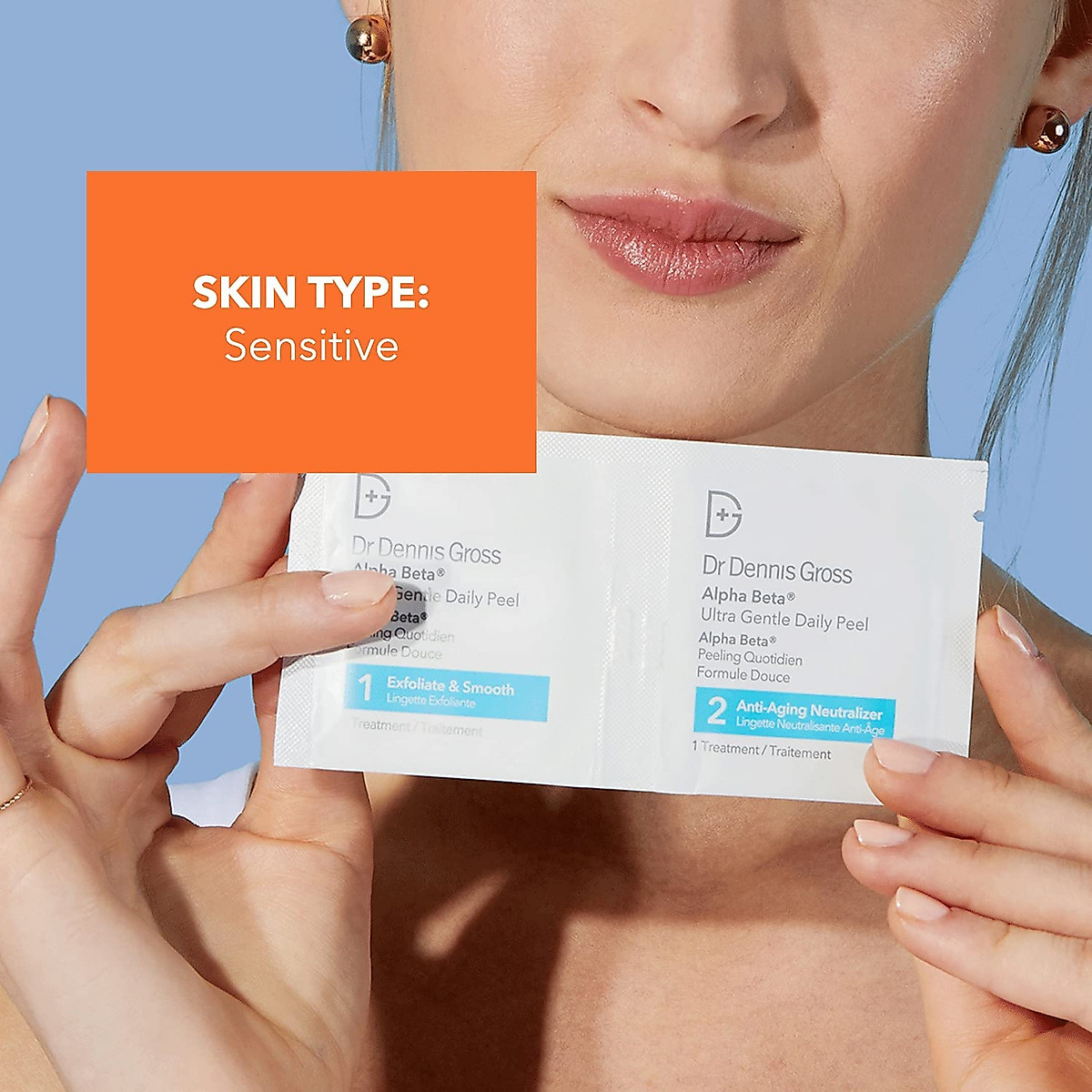 Dr. Dennis Gross Alpha Beta Ultra Gentle Daily Peel: for Dehydrated or Sensitive Skin, Uneven Tone or Texture, Fine Lines or Enlarged Pores (30 Treatments)