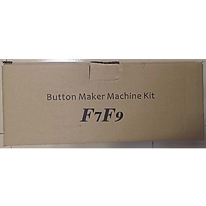 Button Badge Pin Maker Machine Multiple Sizes 1+1.25+2.25 inch DIY with 300pcs Button Parts&Circle Cutter&Magic Book