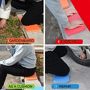AebDerp 4Pcs Garden Knee Pads Kneeling Pad Foam Mat, 16 x 6.7 Waterproof Cushion Gardening Knee Pads for Cleaning Floors, Bath Kneeler Pad for Bathing, Seat Kneel Mats for Work, Prayer, Yoga, Exercise