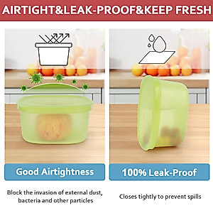 ANJUKE 7PCS Meal Prep Containers, Reusable Plastic Food Storage Containers with Lids for Takeout, Soup - BPA-Free - Microwave, Dishwasher, Freezer Safe(900ML-31OZ)