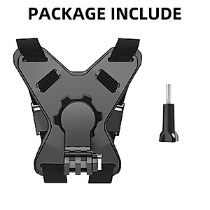 SUREWO Motorcycle Helmet Chin Strap Mount Compatible with GoPro Hero 12 11,10, 9, 8, 7, (2018), 6 5,DJI Osmo Action 3, AKASO, SJCAM and Most Action Cameras