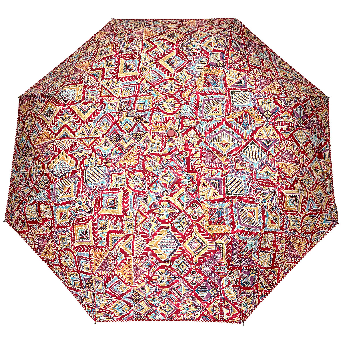 Sakroots Aritst Circle Boxed Umbrella, Sweet Red Brave Beauti