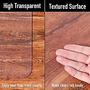 Office Chair Mat, 47"×59"-2mm Thick, Chair Mat for Hardwood Floor, Desk Chair Mat, Floor Protectors for Office Chairs, Office Mat, Office Mats for Rolling Chairs