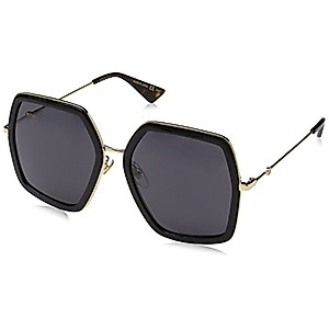 Gucci Women's Urban Web Block Sunglasses, Black/Grey, One Size