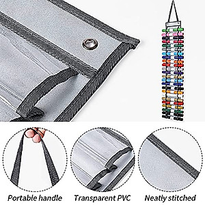 Yosuny Vinyl Roll Holder with 24 Roll Compartments, Vinyl Roll Storage Rack Wall Mount,Over The Door, Craft Vinyl Storage Organizer Idea, Hanging Organizer Storage