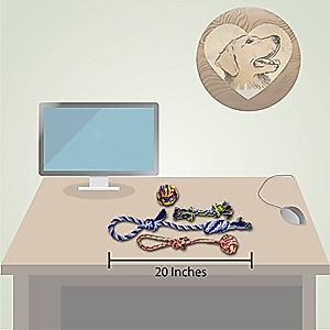 Otterly Pets Puppy Dog Pet Rope Toys for Small to Medium Dogs (Set of 4)