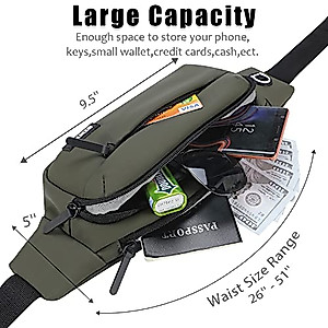 SINNO Fanny Packs for Women Men Belt Bag Gifts for Travel Running Sport Workout Hiking Crossbody Fashion Waist Packs Phone Bag Wallets Purse Carrying All Phones