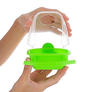 2 Pcs Small Bird Slot Feeder No Mess Cage Hanging Feeder Cup Plastic Food Feeding Box