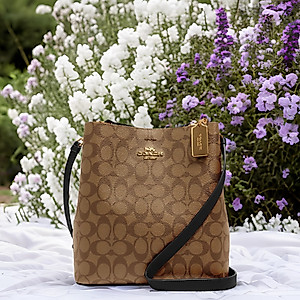 COACH Town Bucket Bag, Khaki Black