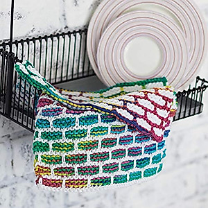 Lily Sugar'n Cream Ombre Yarn - (4) Medium Gauge 100% Cotton - 2 oz - Psychedelic (3-Pack)