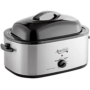 Avantco ACR22SS 22 Qt. Countertop Roaster Oven/Warmer - 120V, 1450W