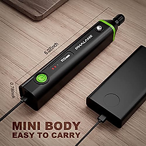 PHALANX Cordless Rotary Tool 3.7V Square Power Rotary Tool with 60 Accessories, 3-Speed and USB Charging Rechargeable Multi-Purpose Power Tool for Sanding, Polishing, Drilling, Engraving, DIY Crafts…