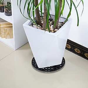 KVMORZE 8 PCS Plant Level Pot Elevator, Heavy Duty Plant Stands, Plant Saucer Riser for Indoor Plant Flower Pot Grow Drainage, Plant Pot Saucer for Prevent Rot and Damage on Patio & Deck (8inch)