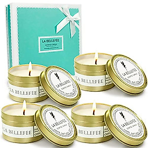Candles for Home Scented, Soy Candles Christmas Candles Mothers Day Gifts Christmas Gifts Christmas Decoration, Scent of Seasalt & Sage, Lavender & Vanilla, Lemongrass & Bergamot, Mediterranean Amber