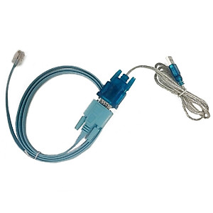 HDE USB to Serial Interface Cable with Serial to RJ45 Console Adapter Cable for Cisco Routers