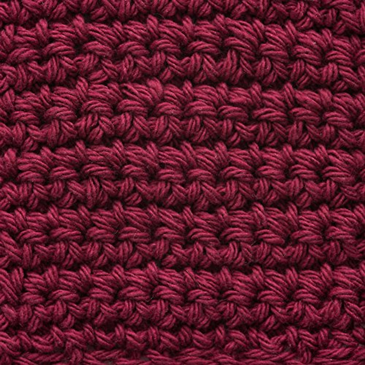 Lily Sugar 'N Cream The Original Solid Yarn, 2.5oz, Medium 4 Gauge, 100% Cotton - Wine - Machine Wash & Dry