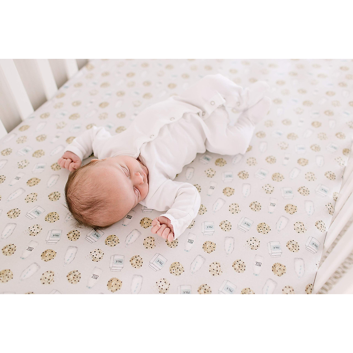 Copper Pearl Premium Knit Baby Crib Sheets for Boys and Girls Breathable and Soft, Fitted Crib Sheets for Standard Baby Mattresses, Crib Sheet for Baby Registry or Shower Gift, Chip