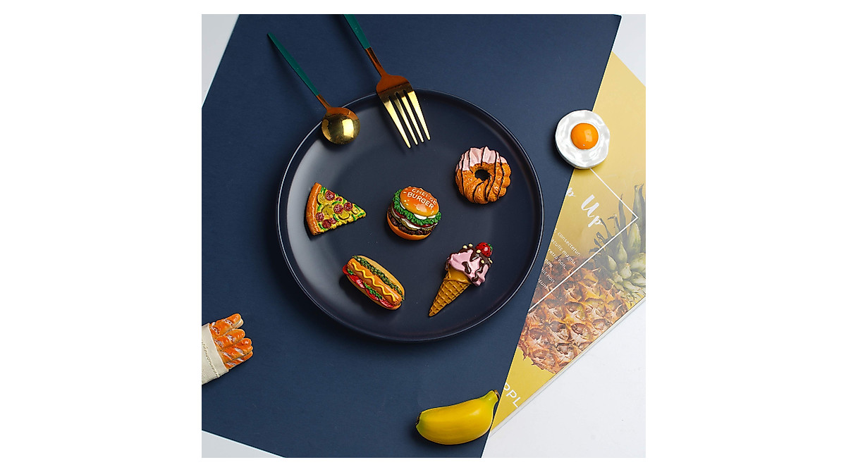 Cute 3D Food Refrigerator Magnets for Kitchen & More