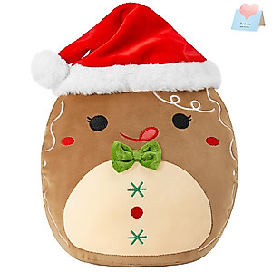 BSTAOFY Christmas Gingerbread Man Soft Plush Pillow Xmas Ginger Stuffed Animal 12 Inches for Toddler Kids Boys Girls Party Home Decorations