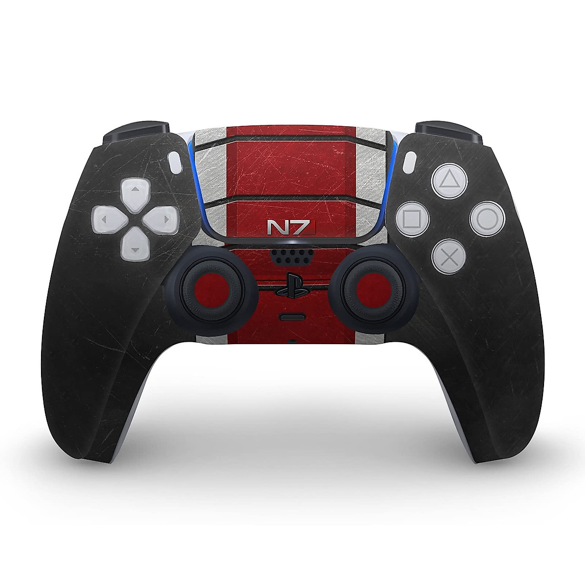Head Case Designs Officially Licensed EA Bioware Mass Effect N7 Logo Armor Graphics Vinyl Faceplate Gaming Skin Decal Compatible With Sony PlayStation 5 PS5 Digital Console and DualSense Controller