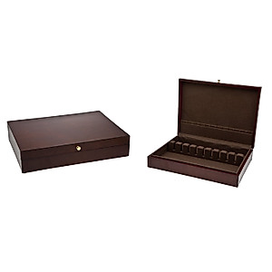 Godinger Silver Art Wood Flatware Chest Organizer Storage