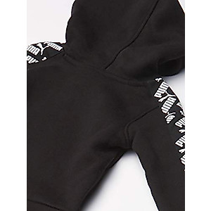 PUMA Boys' Pullover Hoodie & Jogger, Black, 3T