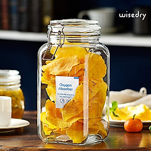 wisedry 300CC (100 Packets, 10 packs of 10) Food Grade Oxygen Absorbers for Long Term Food Storage, Keep Food Fresh O2 Absorbers Packets for Wheat Oats Flour and Freeze Dried Foods