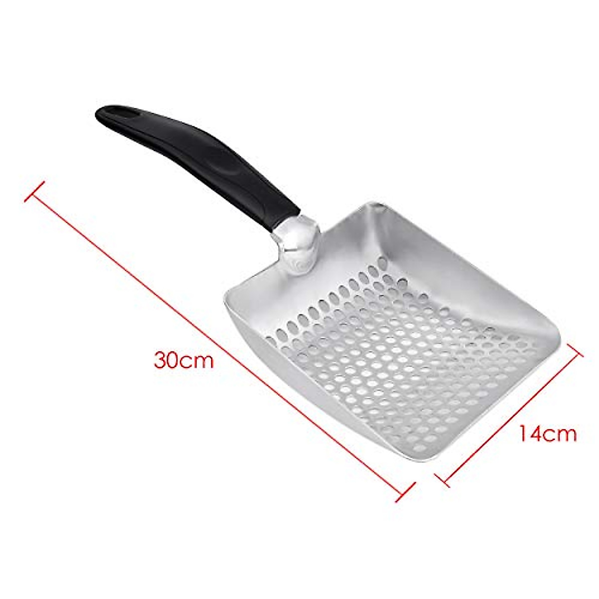 DS. DISTINCTIVE STYLE Cat Litter Scoop Deep Shovel Metal Sifter (Small Round Holes)