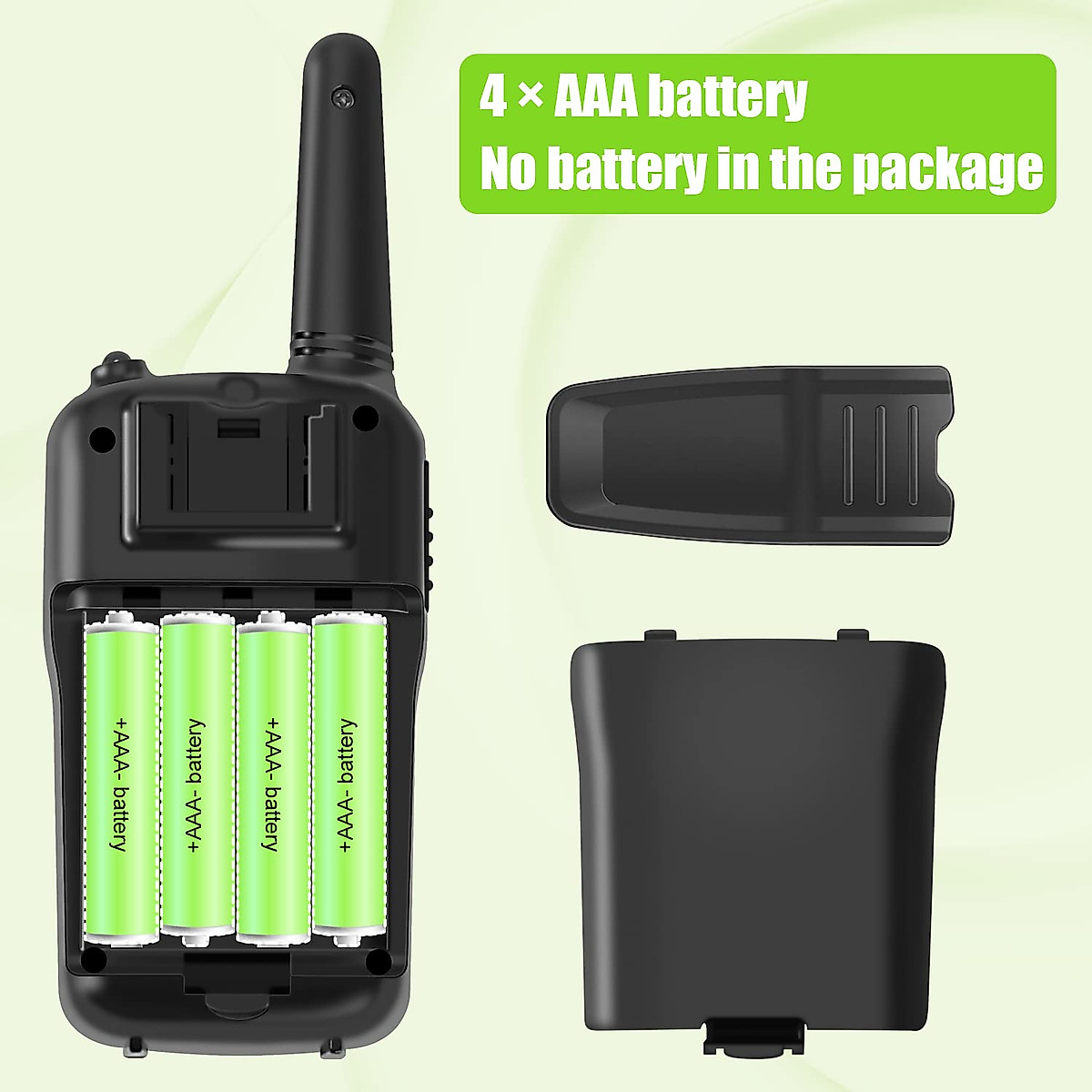 Walkie Talkies, ANSIOVON Walkie Talkies for Adults Long Range 22 Channels Walky Talky VOX Scan LCD Display Flashlight Two Way Radio for Family Biking Hiking Camping Cruise (2 Pack Green)