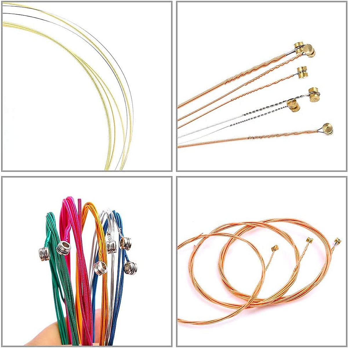 Auihiay 58 PCS Guitar Accessories Kit Including Guitar Strings, Picks, Capo, Thumb Finger Picks, String Winder, Bridge Pins, Pin Puller, Pick Holder, Finger Protect