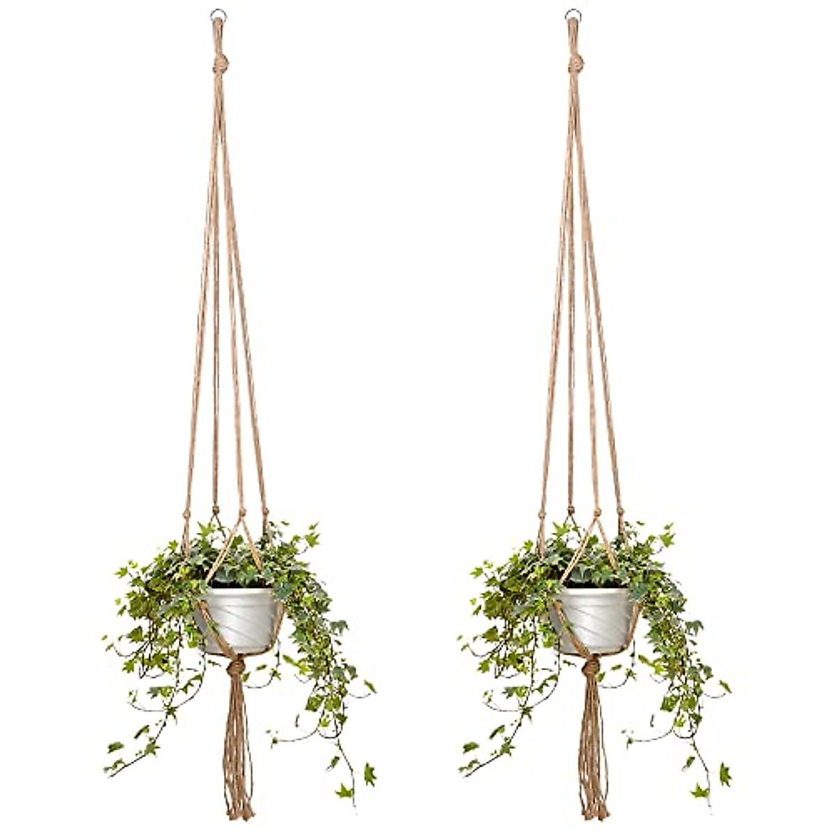 EBOOT 2 Pack 48 Inches Plant Hanger Flower Pot Plant Holder for Indoor Outdoor Decorations, Large, 4 Legs