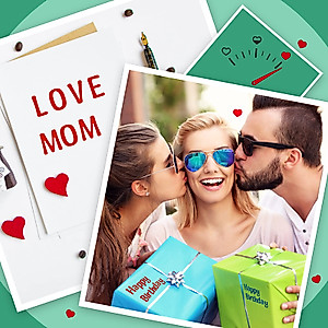 24 Sheets Self Adhesive Vinyl Letters Numbers Kit, Mailbox Stickers Waterproof Letter Stickers Sticky Address Number DIY Nmber Decal for Window Door Car Guitar, 12 Colors(Vivid Style)