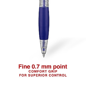 STAPLES 2498403 Ballpoint Rt Fine 0.7Mm Blu Dz