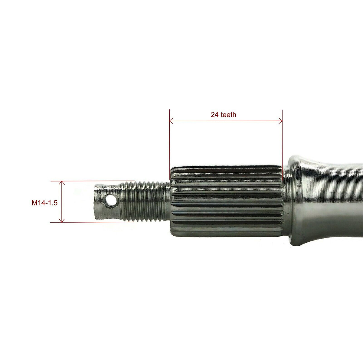 The ROP Shop | Rear Wheel Axle for 2003 Yamaha Warrior 350 Fourwheeler fits YFM350XR, YFM350XRC