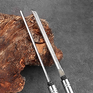 Paring Knife with Sheath - 7.32" Sharp Stainless Steel Chef Knife - Utility Knife - Fruit Knife - Table Knife, Ergonomic Handle, Compact Portable, for Meat, Vegetables, Fruit, Versatility