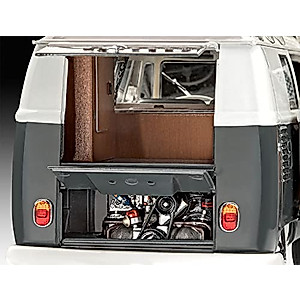 Revell RV07674 07674 VW T1 Camper Model kit 1:24 Scale, Unpainted