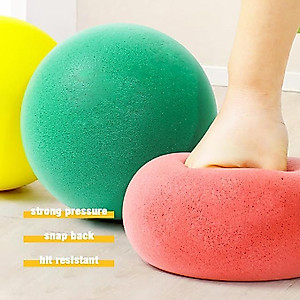 Silent Basketball, 2023 Newest Foam Basketball Indoor Training Ball, Uncoated High-Density Foam Ball Low Noise Basketball Training for Various Indoor Activities (No. 3, Basketball line - orange)