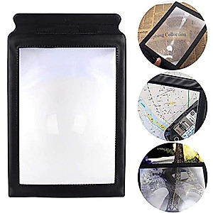 WJINNG Full Page Magnifier for Reading, Magnifying Sheets for Reading 8.5 x 11, 3X, Reading Aid Lens Fresnel for Books Menus Newspapers Improve Elderly Poor Eyesight for The Elderly Gift