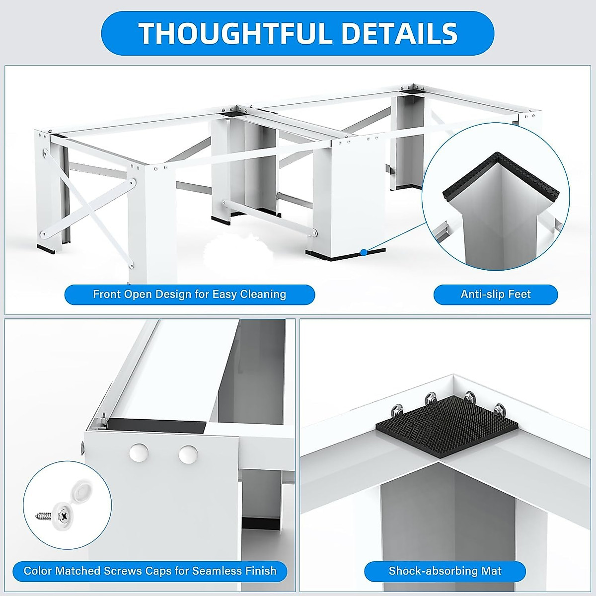 YAFF 2-in-1 Washer Dryer Pedestals 29" - Laundry Stand Raiser for Washer and Dryer, Steel Washing Machine Pedestal, Fits Most 4.8-5.3 cu. ft. Capacity Washers