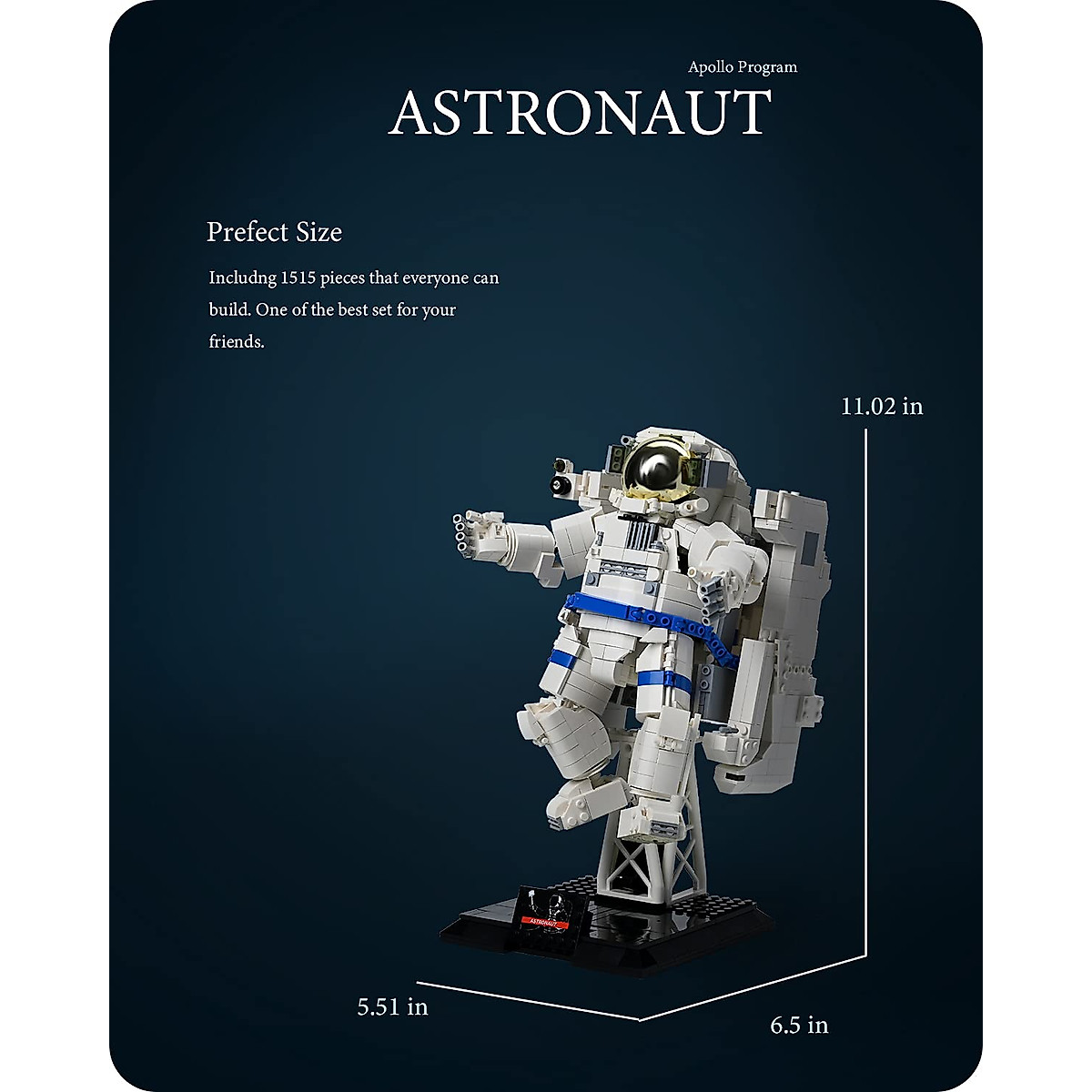 Nifeliz Home Universe Exploring Space Astronaut Building Block Kit, Educational DIY Spaceman Building Block Assembly Construction Toy, Gift for Adults and Teens, New 2023 (1515 pcs)
