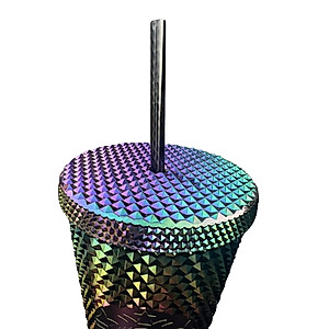 Satrbucks Limited Edition Studded Oil slick Rainbow Iridescent Tumbler Fall 2023 Venti 24 oz