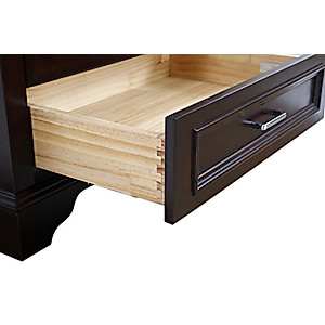 Nantucket 30-inch Bathroom Vanity (Quartz/Chocolate): Includes Chocolate Cabinet with Stunning Quartz Countertop and White Ceramic Sink