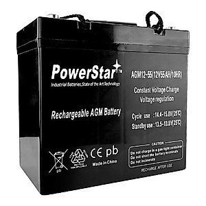 12V 55Ah INVACARE PRONTO M50 M6 M71 M91 M94 R2 R51 LX Battery - 2 Pack