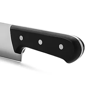 ARCOS Cheese Knife 16 Inch Nitrum Stainless Steel and 400 mm blade. 1150 gr. Ergonomic Polyoxymethylene POM Handle. Series Universal. Color Black