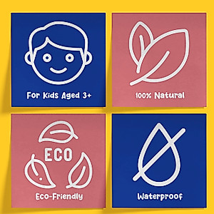 Modeling Clay for Kids - 6 Super Soft & 100% Natural Kids Modeling Clay Doughs Made from Wheat Flour - 100g Per Can of Reusable & Vibrant Kids Clay Modeling Kit for Ages 3+ by Marie’s Kids