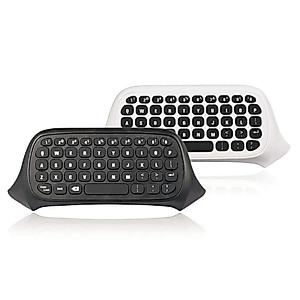 OSTENT 2.4G Wireless Chat Gamepad Keyboard with Headset Audio for Microsoft Xbox One/S/X Controller Color Black